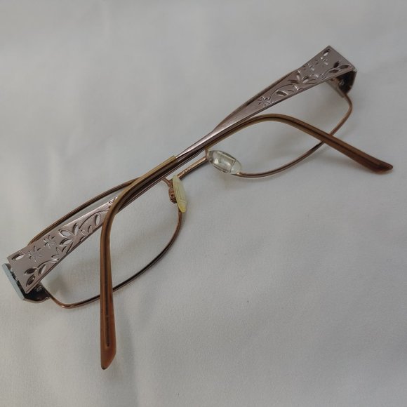 Elle | Accessories | Elle Eyeglass Frames El8754 Full Metal Rim Pink ...